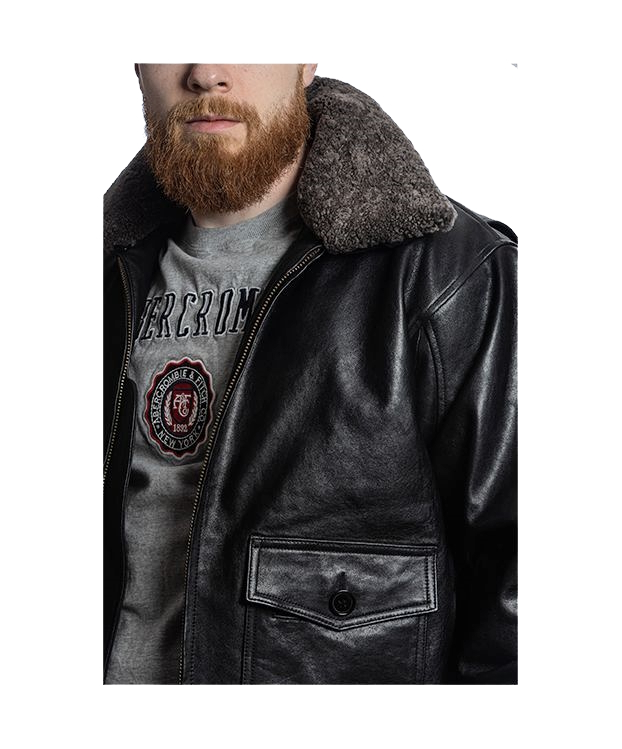 Мужская кожаная куртка пилот AVIATOR FS-AVIA-BL, овчина — купить в ...